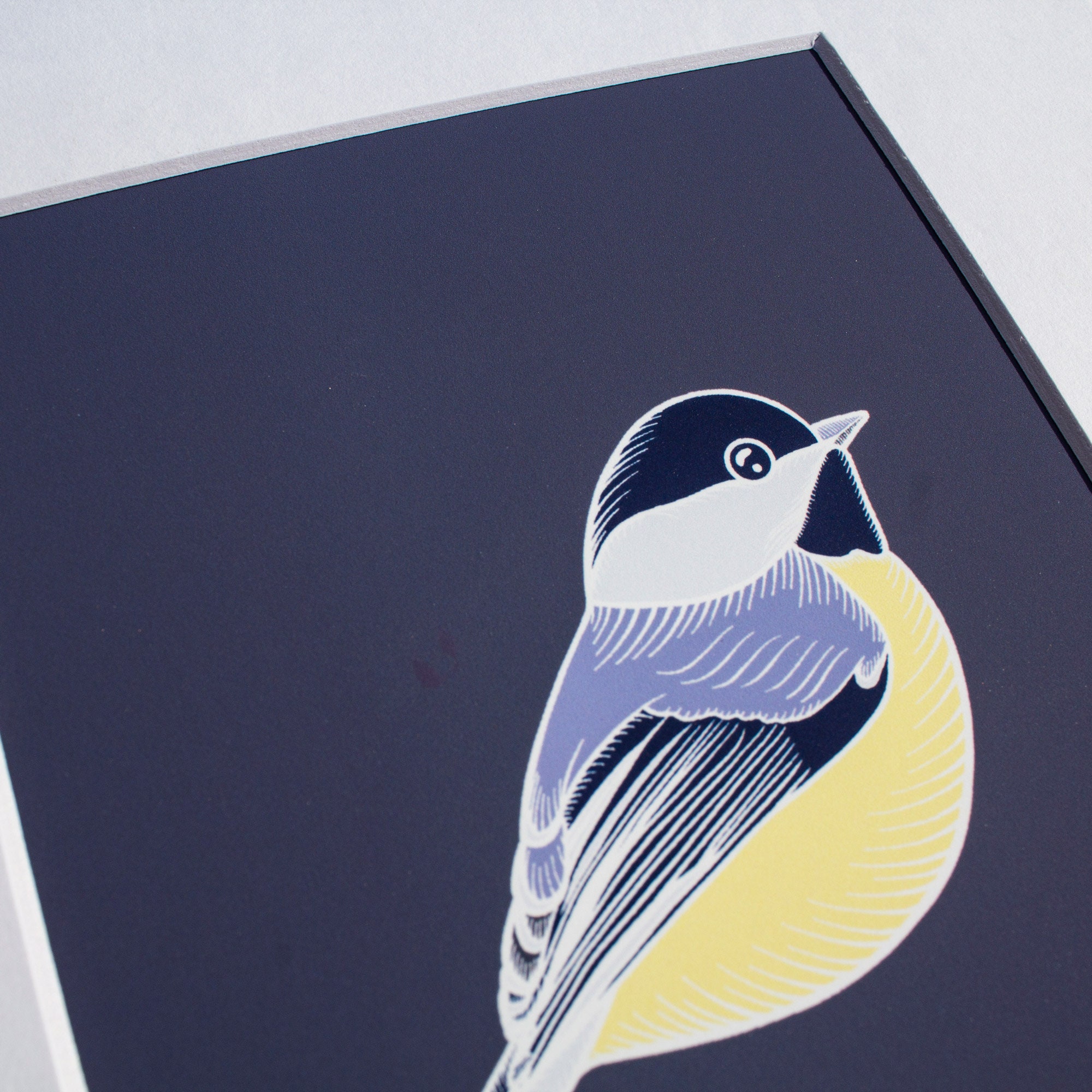Chickadee Original Illustration Print - Etsy
