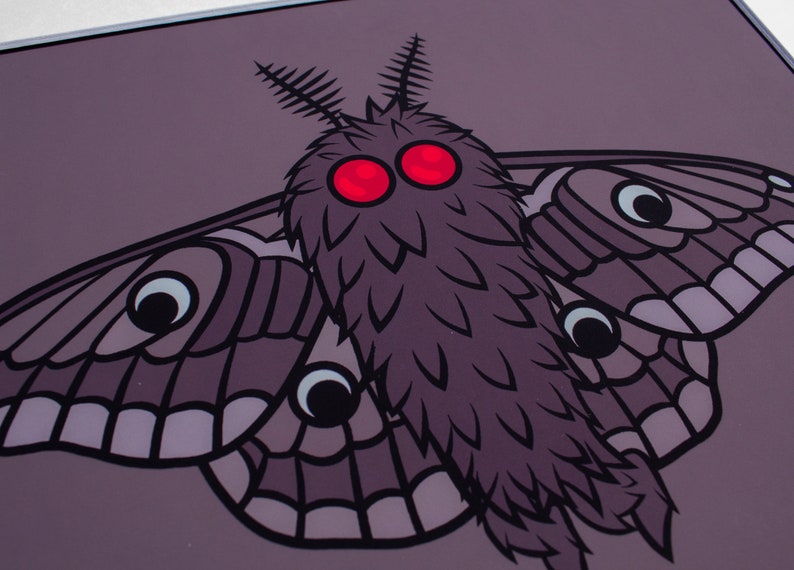 Mothman Original Illustration Print - Etsy