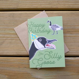Silly Goose Greeting Card - Etsy