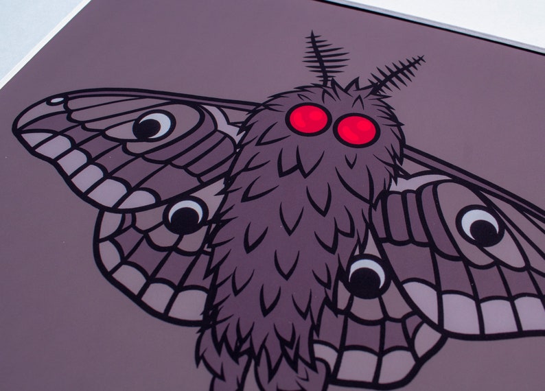 Mothman Original Illustration Print - Etsy
