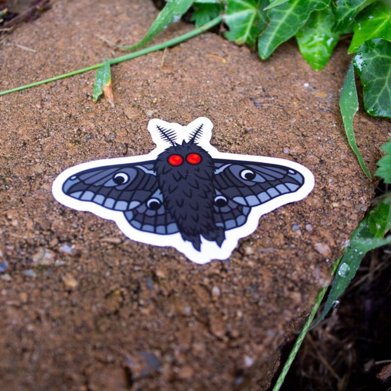Mothman Original Illustration Sticker - Etsy