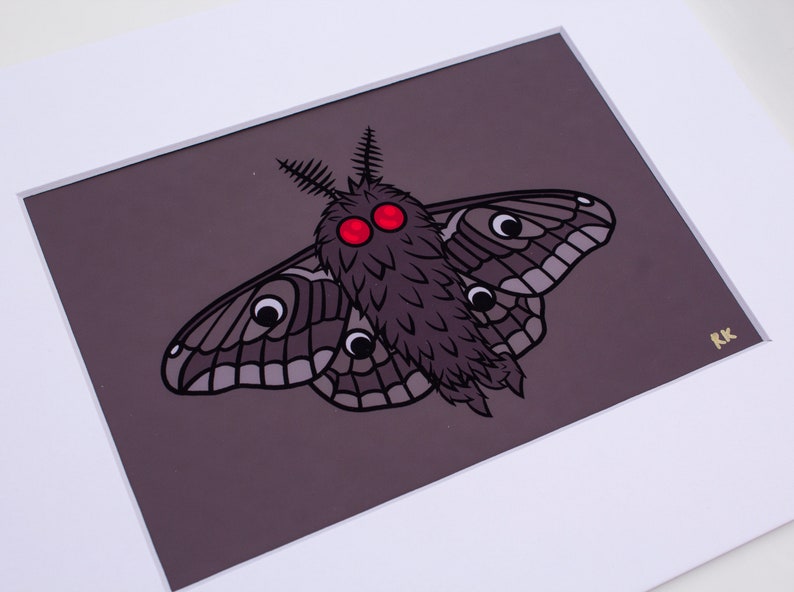 Mothman Original Illustration Print - Etsy