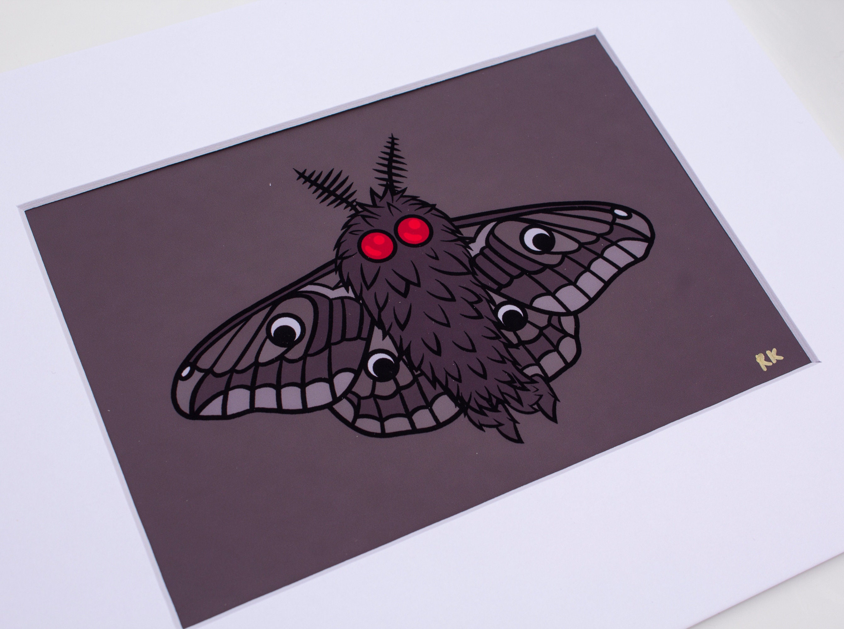 Mothman Original Illustration Print | Etsy