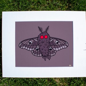 Mothman Original Illustration Print - Etsy
