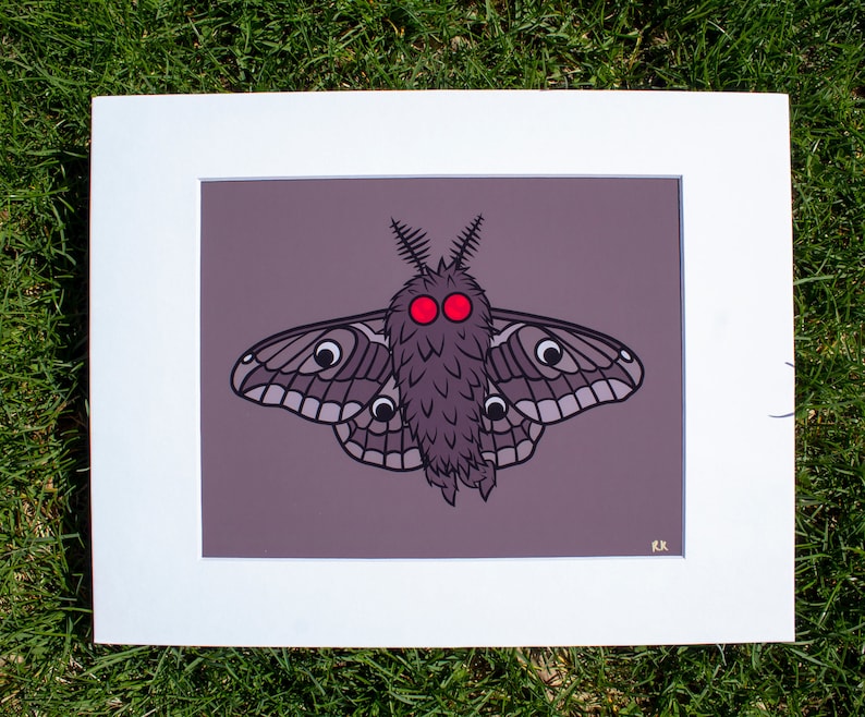 Mothman Original Illustration Print - Etsy