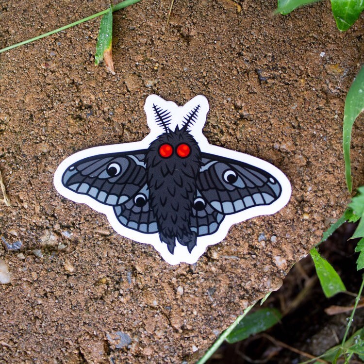 Mothman Original Illustration Sticker | Etsy