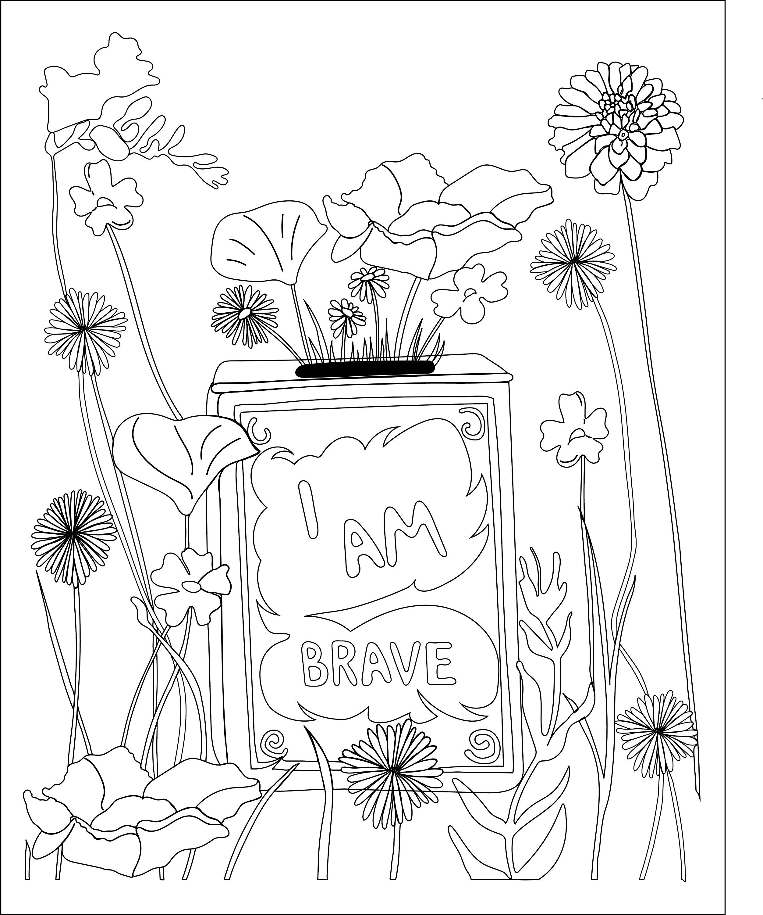 I Am Brave Pages Coloring Pages