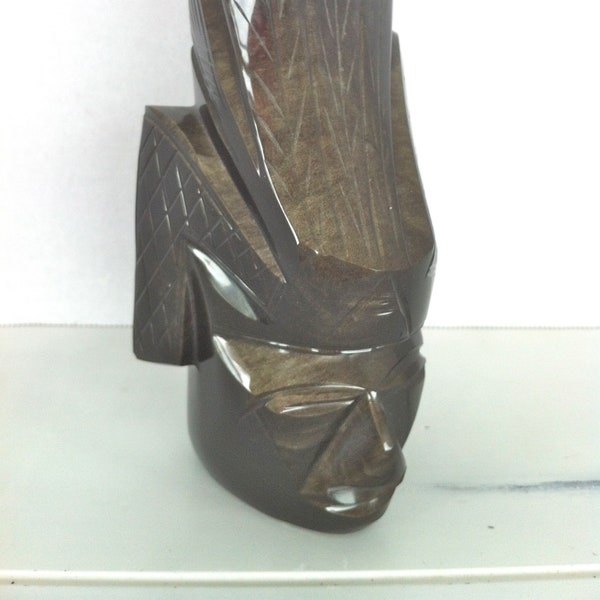 Obsidian Aztec Statue - Etsy