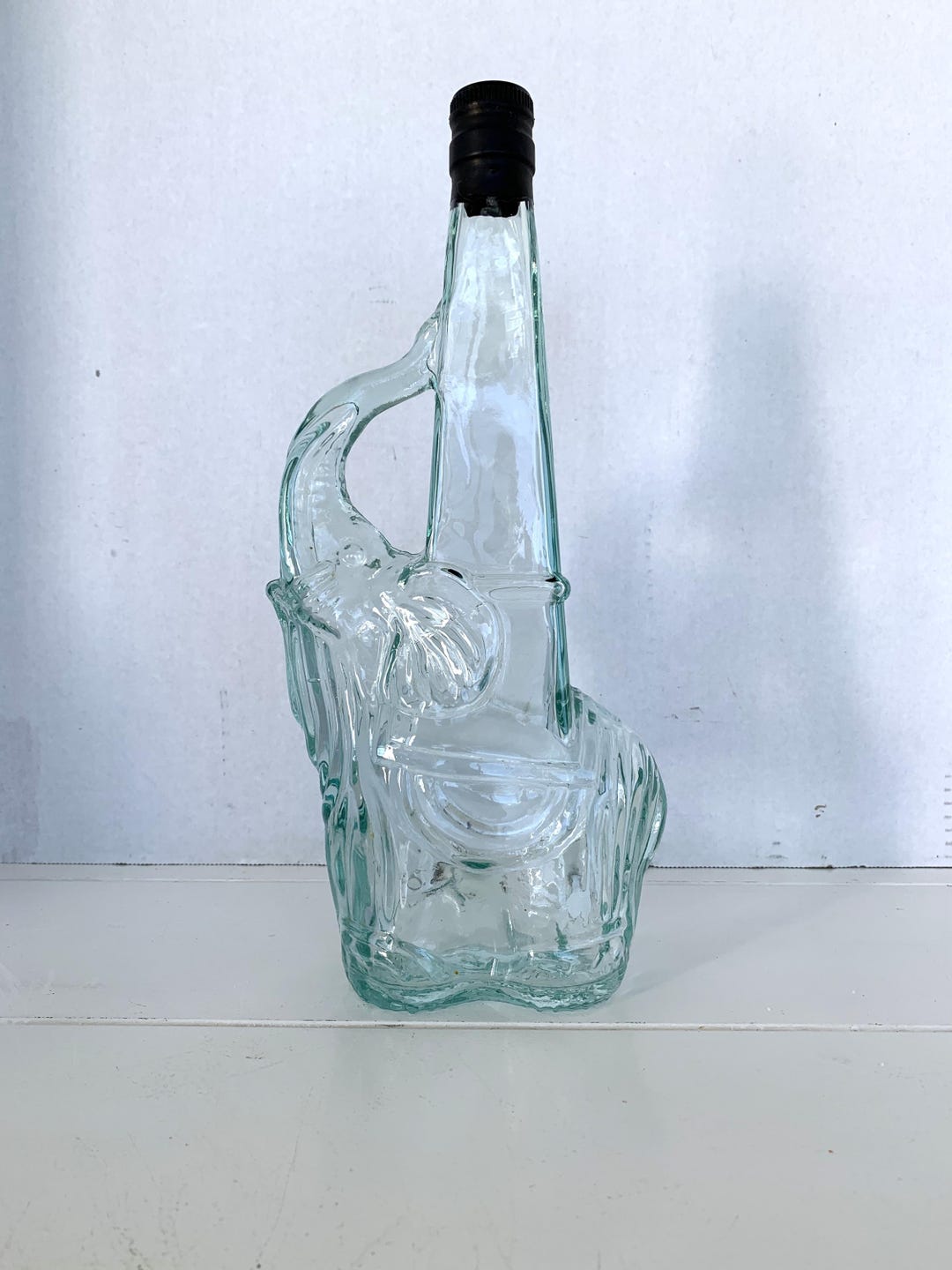 Elephant Glass Decanter/mod Dep Elephant Glass Bottle/italian Elephant ...