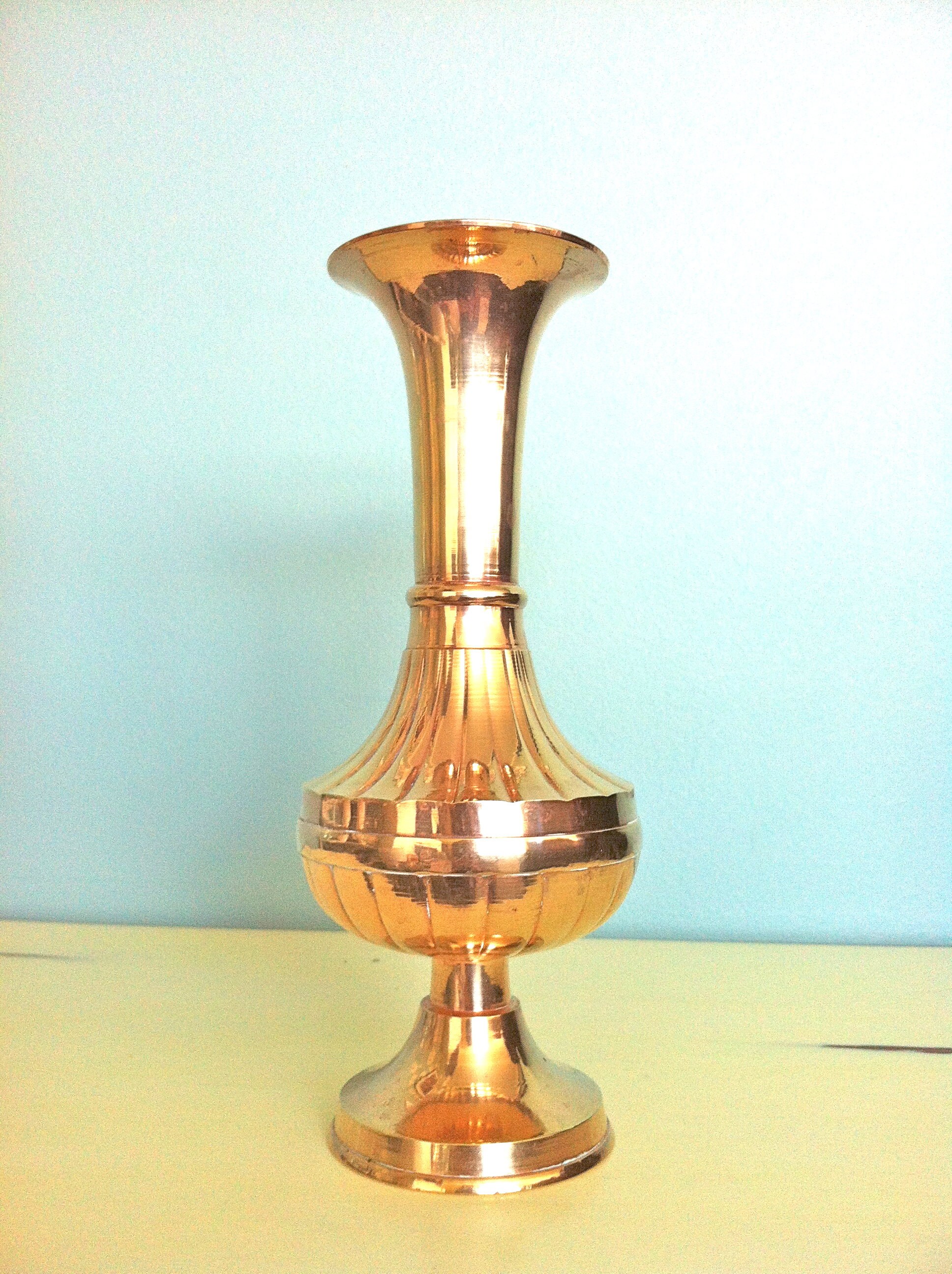 Brass Flower Vase/Vintage Brass Vase/Flower Vase/Hollywood | Etsy