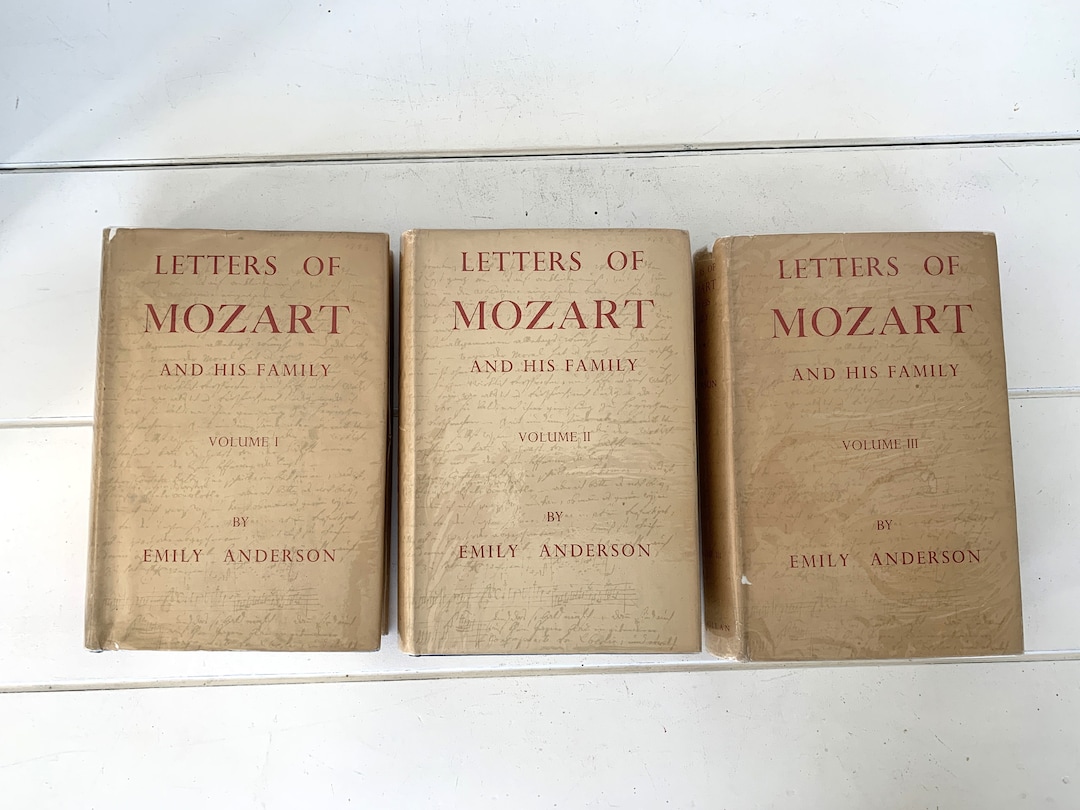 Letters of Mozart and His Family 1st Edition 3 Volume Hardcover Books ...