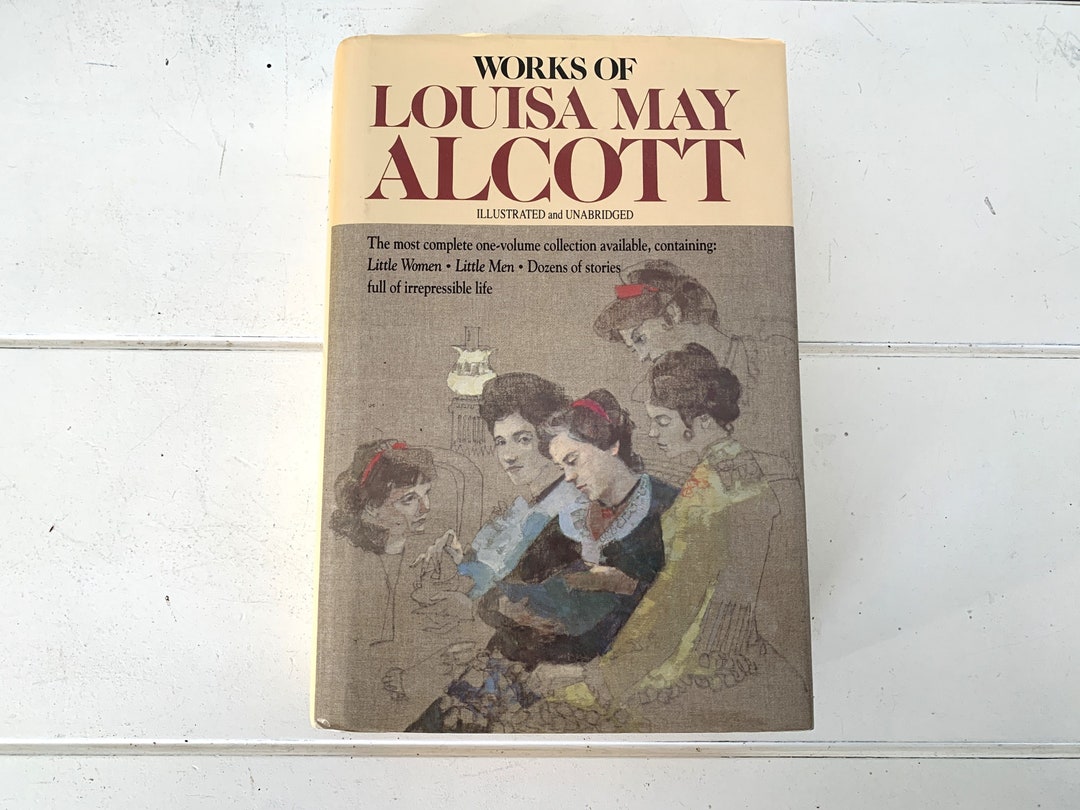 Works of Louisa May Alcott Illustrated Hardcover Book With Little Women ...