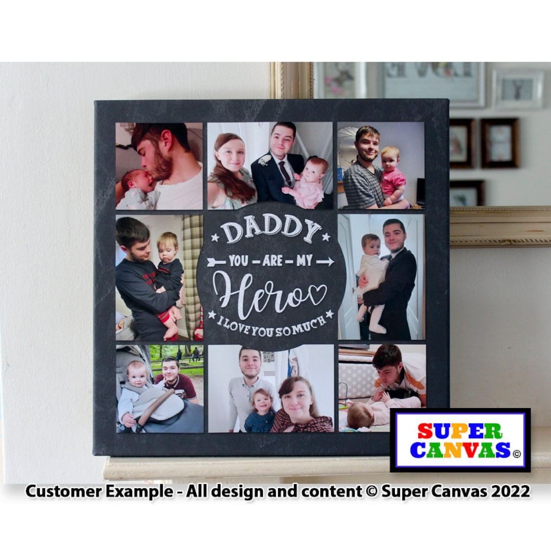 Dad Grandad Our Hero Handmade Custom Personalised Grandad Daddy Dad 8 ...