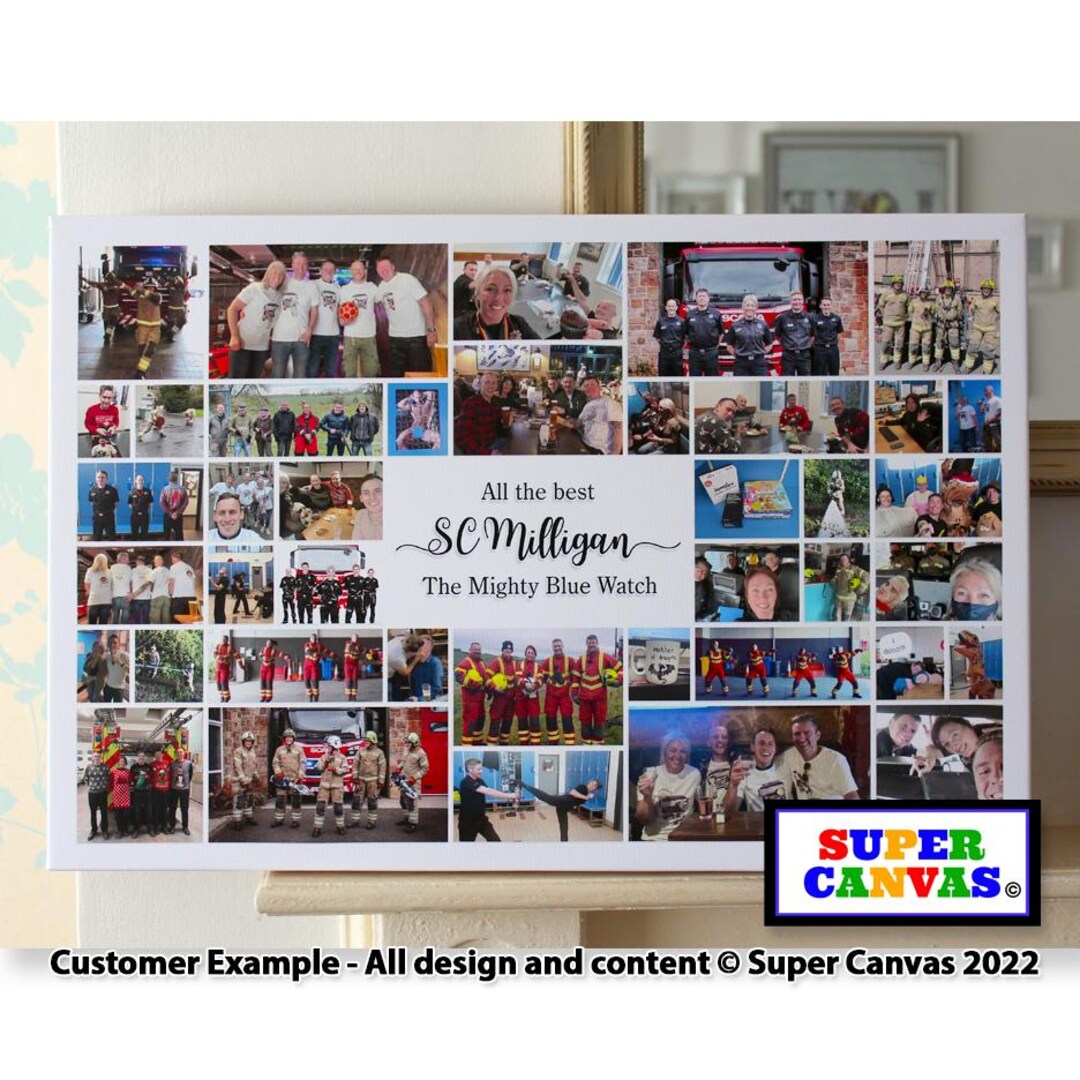 40 Photo Picture Collage Display Board Family Wedding Birthday Holiday ...