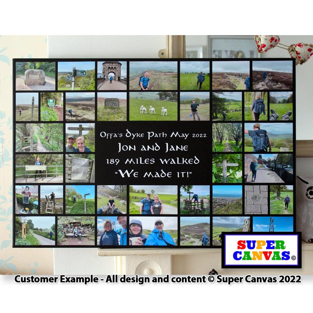 40 Photo Picture Collage Display Board Family Wedding Birthday Holiday ...