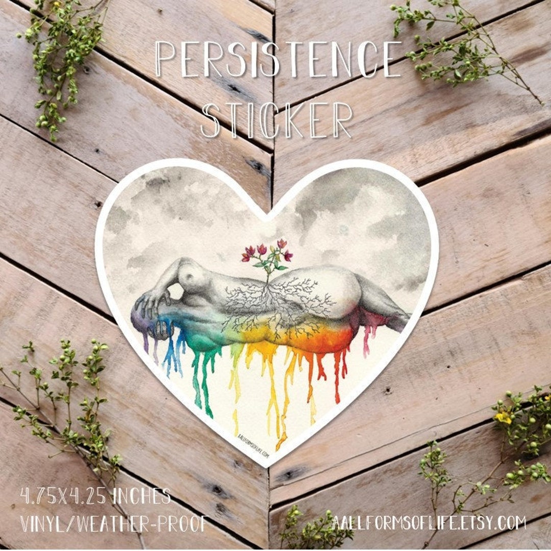 Persistence Sticker, LGBTQ Love Sticker, Rainbow Pride Sticker, We ...