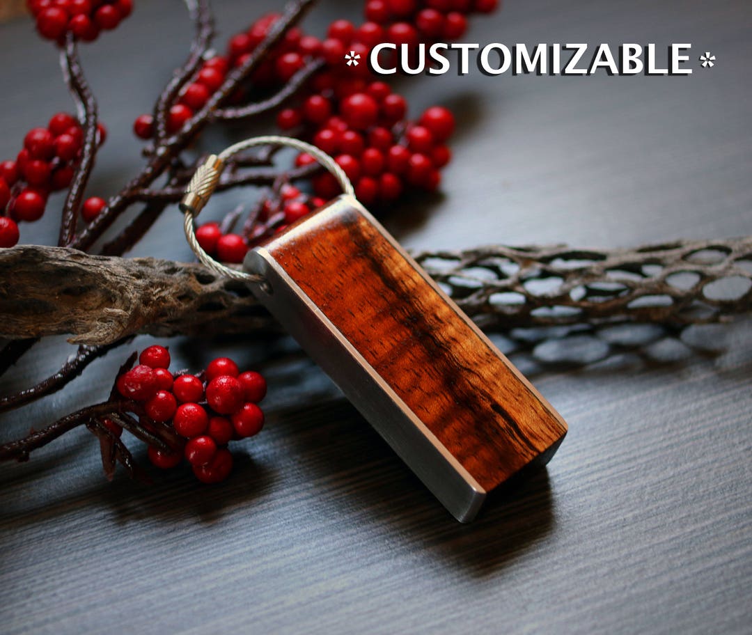 Custom Engraved Koa Wood Keychain – Anniversary Gift - Etsy