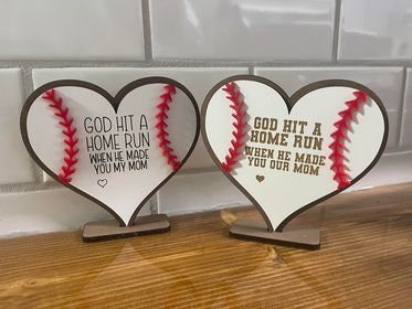 SVG Download - Mom Sign - God Hit a Home Run - Baseball - Softball ...