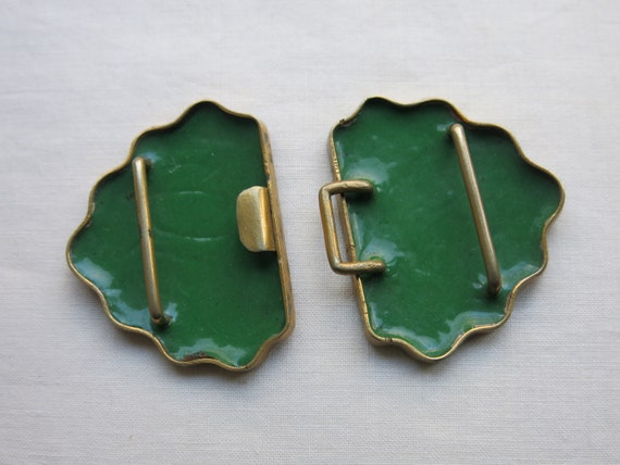 Japanese Meiji period enamel belt buckle, fabulous pe… - Gem