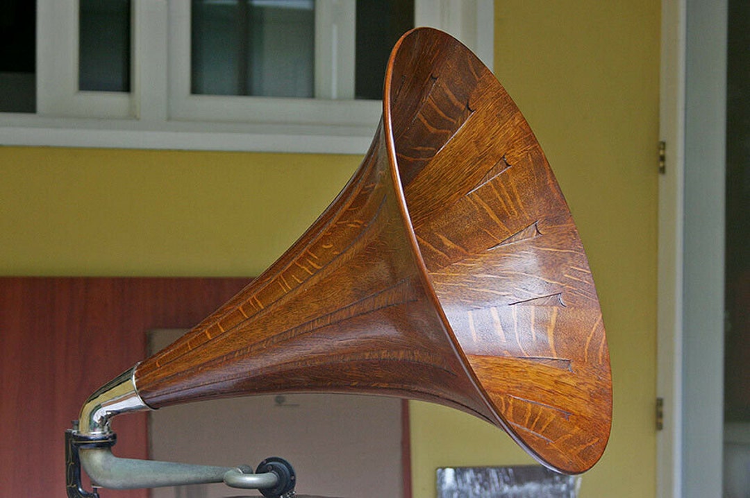 Reproduction OAK WOOD HORN for Victor Talking Machine Phonograph ...
