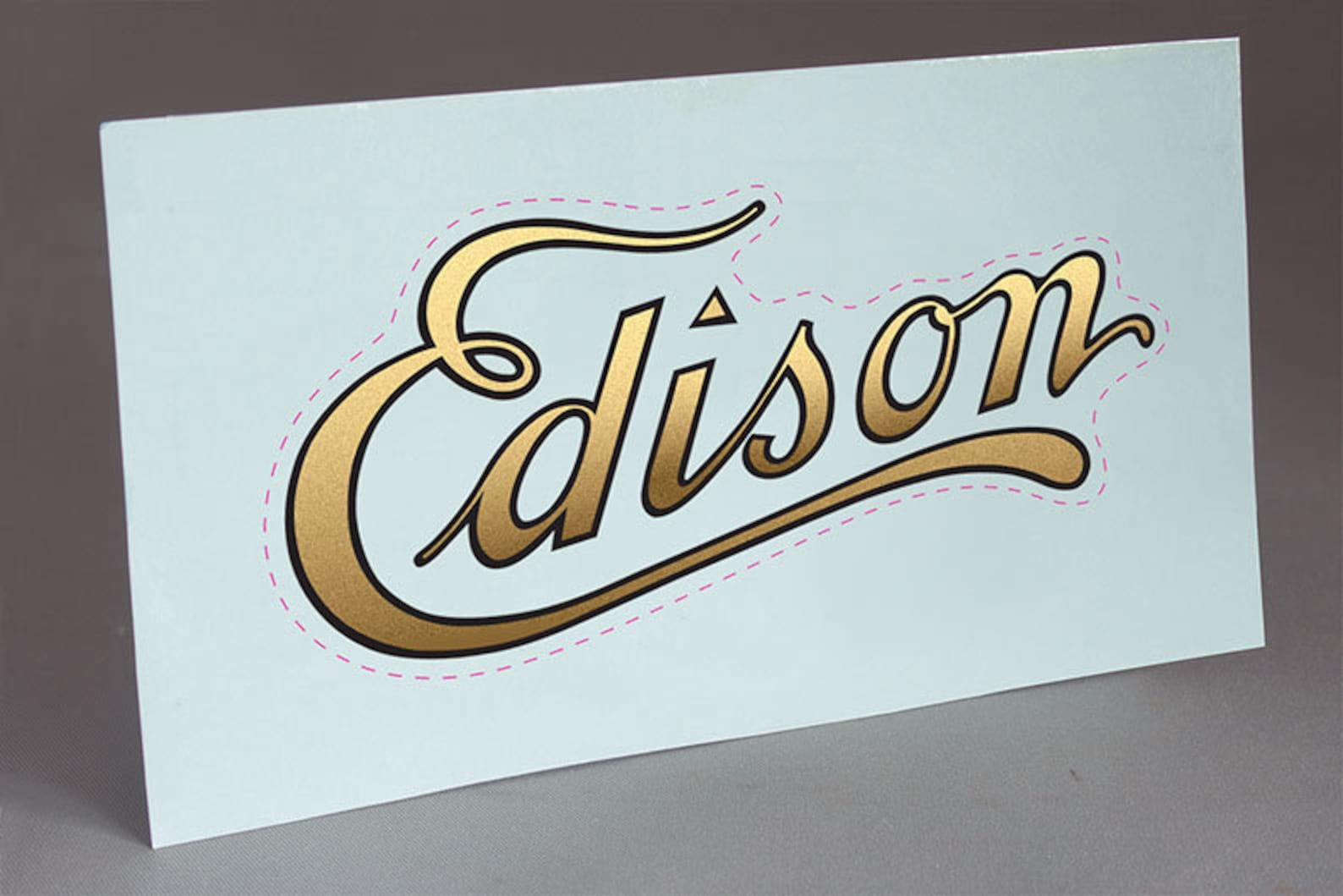 Precut Water Slide Decal EDISON LOGO for Cilinder Phonograph Cabinets ...