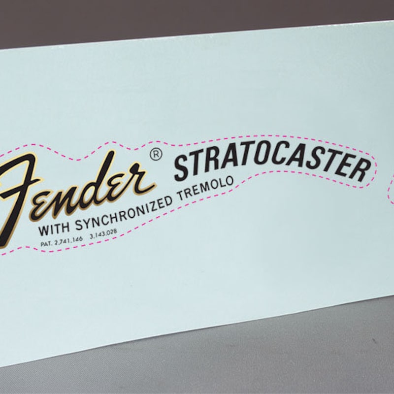 Fender Guitar Decal - Etsy