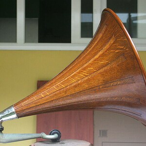 Reproduction OAK WOOD HORN for Victor Talking Machine Phonograph ...