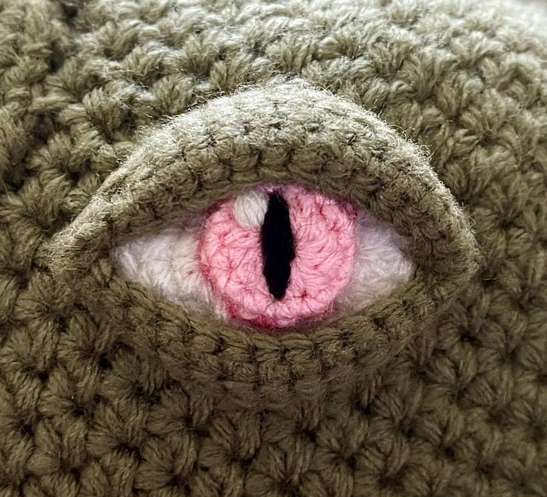 Crochet Dinosaur/dragon Eyes Pattern - Etsy