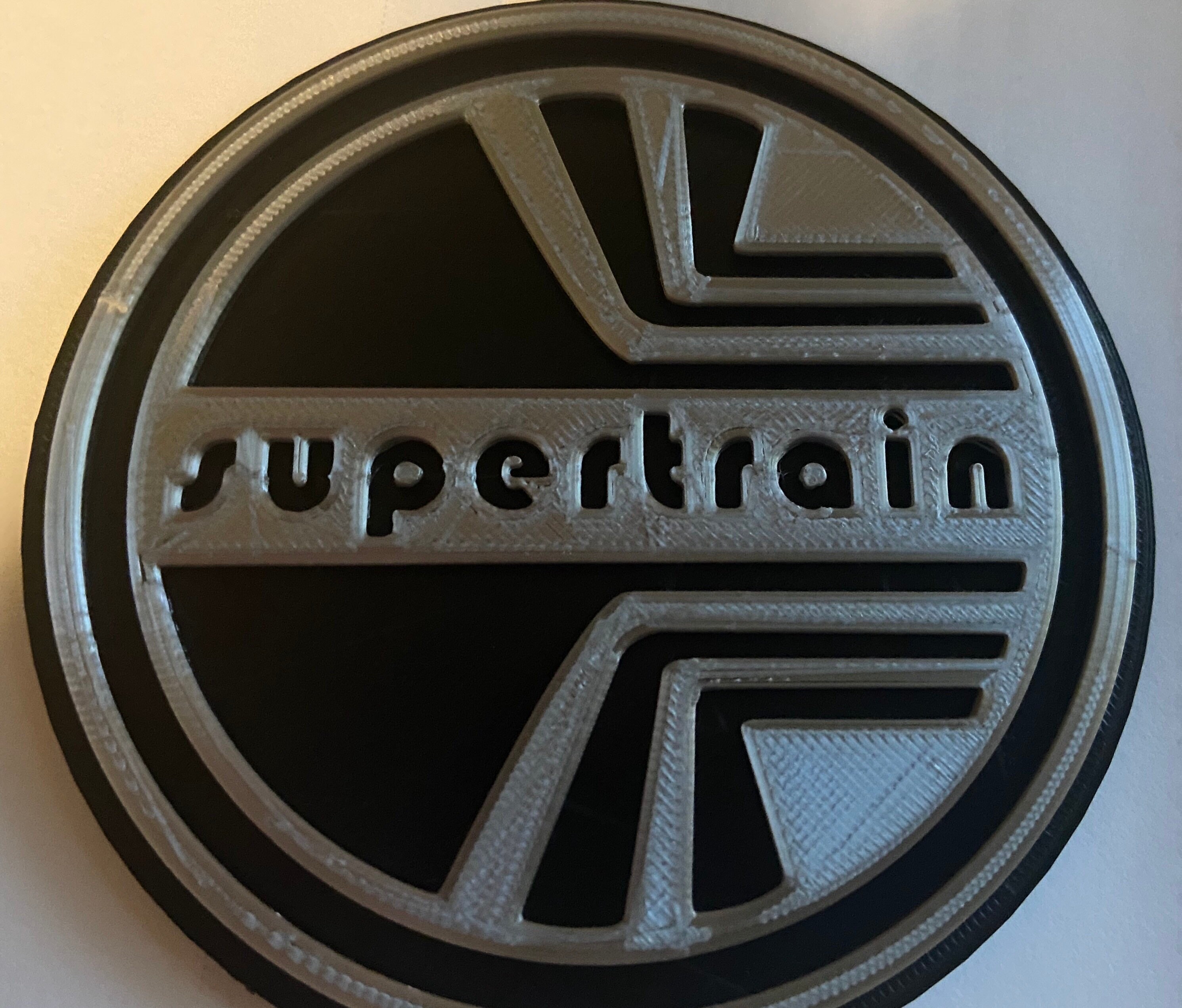 Supertrain Logo Badge From 1970’s Television Silver and Black - Etsy
