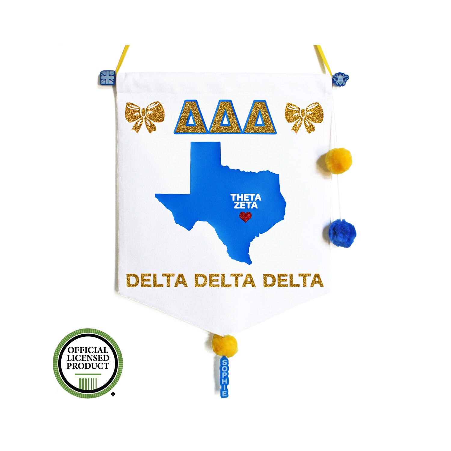 Tri Delta Pennant Flag | Etsy