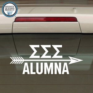 Sigma Sigma Sigma Arrow Decals | 6 Design Options - Etsy