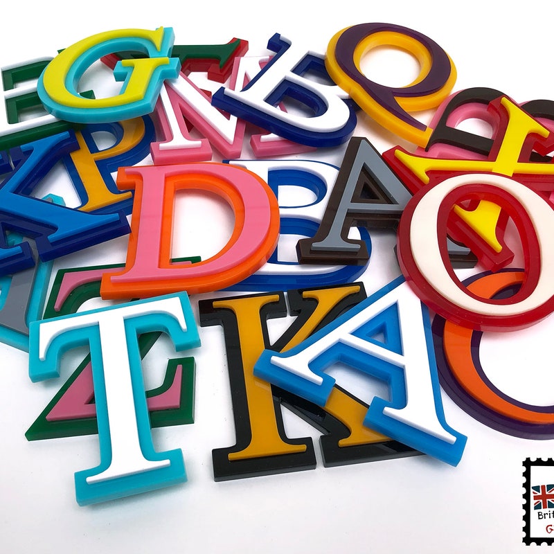 Acrylic Letters - Etsy