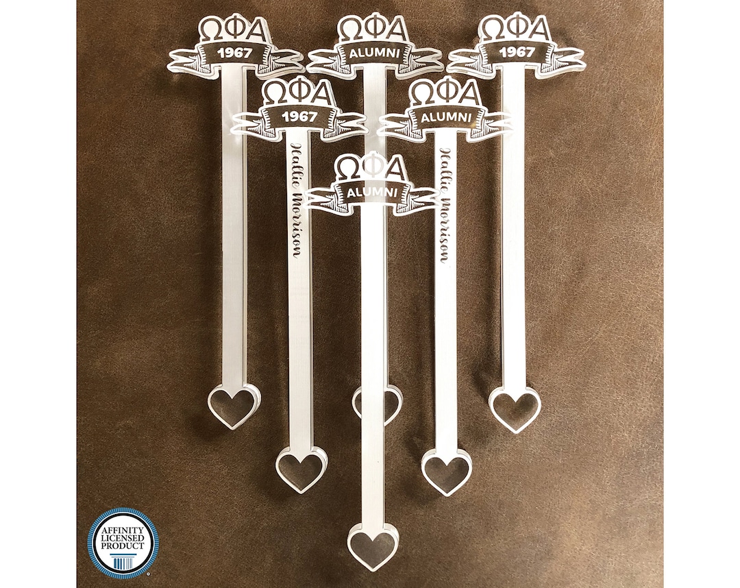 Omega Phi Alpha Sorority Stir Sticks Set de 6 Année de - Etsy France