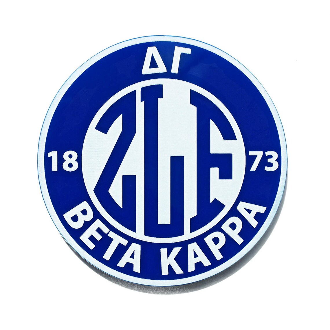 Delta Gamma Sorority Monogram Coaster Circular Monogram - Etsy