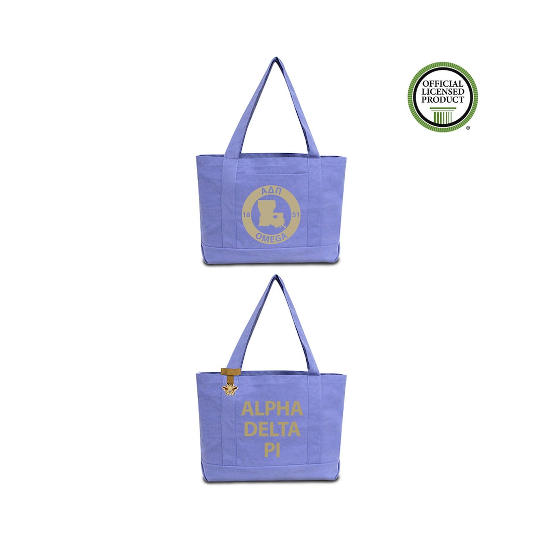 Alpha Delta Pi Sorority Tote Bag Adpi Chapter Print & Personalized ...