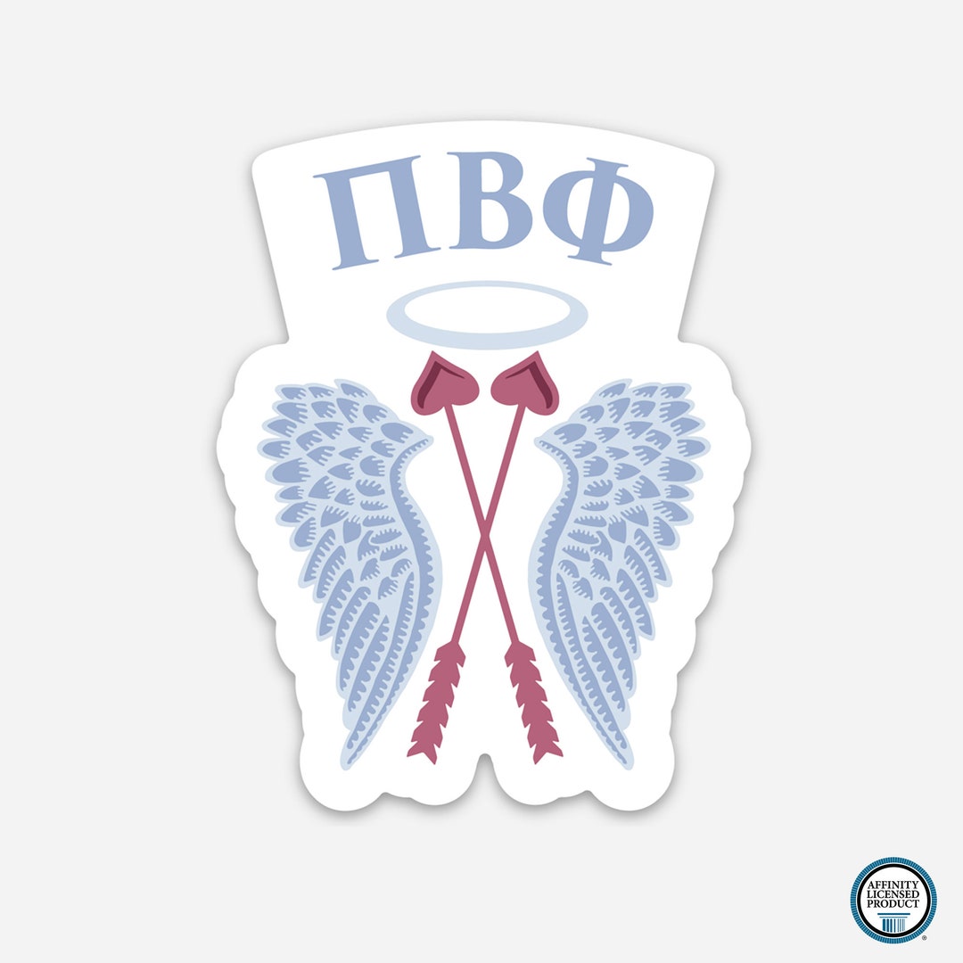 Pi Beta Phi Angel Wings Sticker Top Quality Vinyl Durable And Weatherproof Etsy