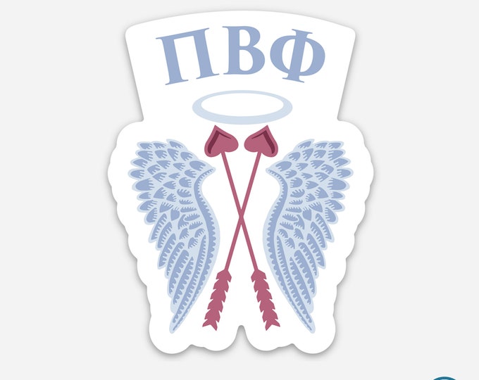 Pi Beta Phi Angel Wings Sticker | Top Quality Vinyl | Durable ...