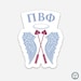 Pi Beta Phi Ribbon Decals | Sorority Greek Letters - Etsy