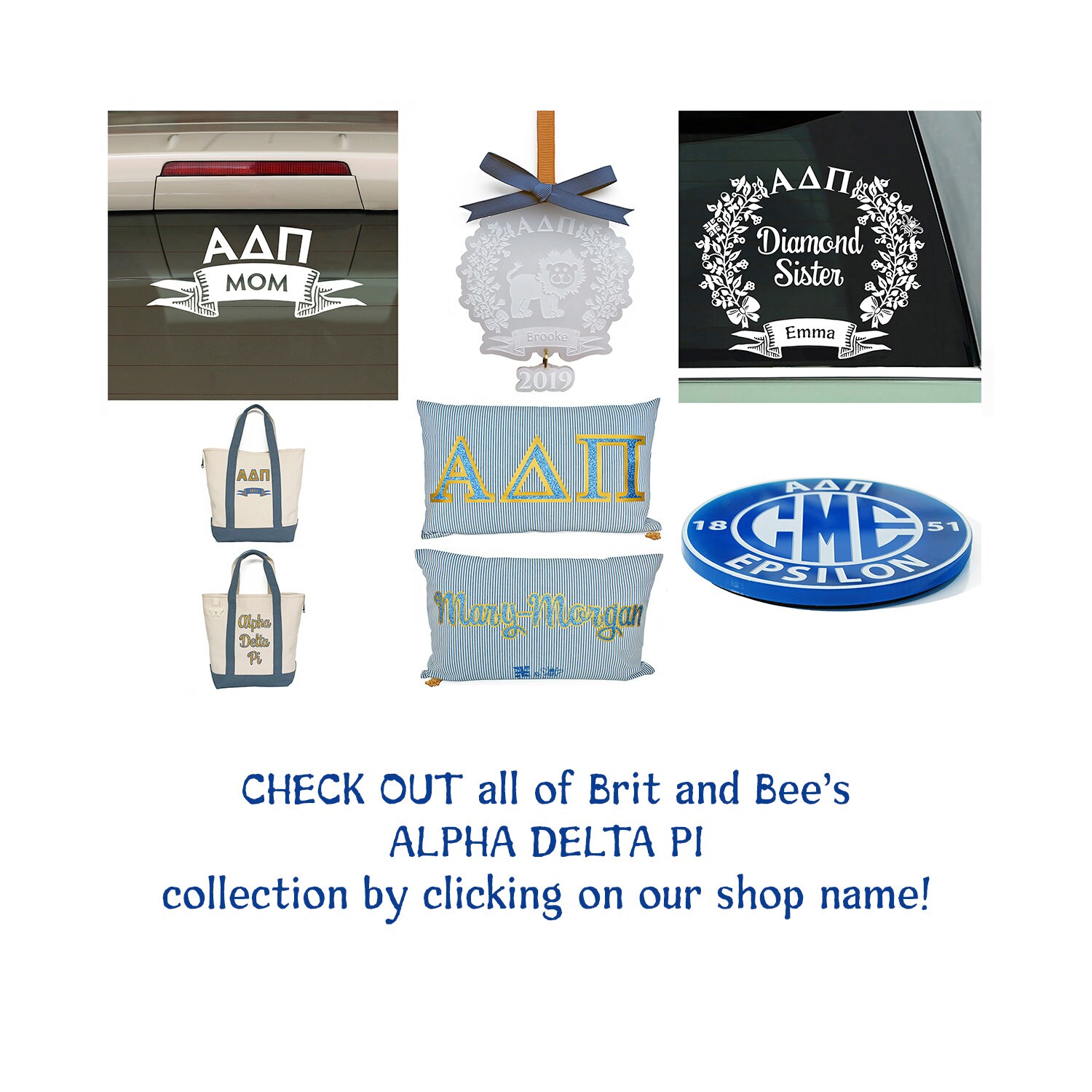 Alpha Delta Pi 3 Decal Set 3 ADPi Diamond Symbol Decals 1 - Etsy.de