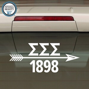 Sigma Sigma Sigma Arrow Decals | 6 Design Options - Etsy