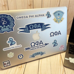 Omega Phi Alpha Sticker Sheets Top Quality Vinyl Choice of Sheet Sizes ...