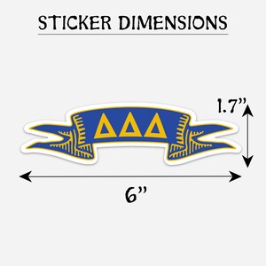 Delta Delta Delta Large Ribbon Sticker | Top Quality Vinyl | Durable ...