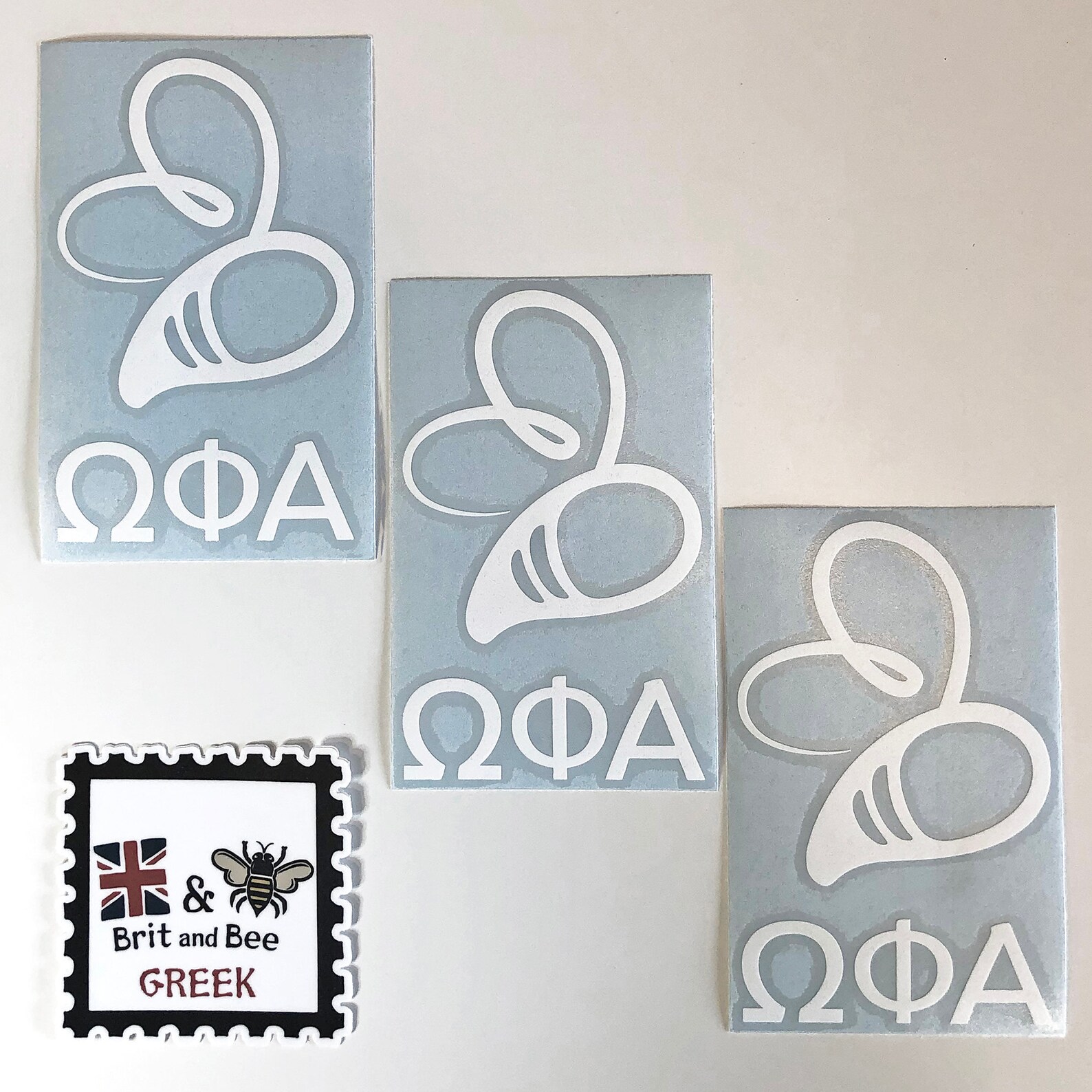 Omega Phi Alpha Decal Set 3 Matching Decals Ophia Bee and | Etsy