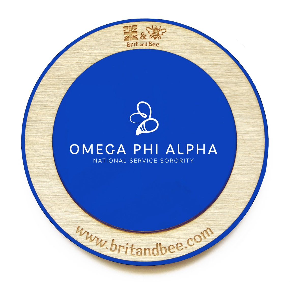 Omega Phi Alpha Sorority Monogram Coaster Circular Monogram - Etsy