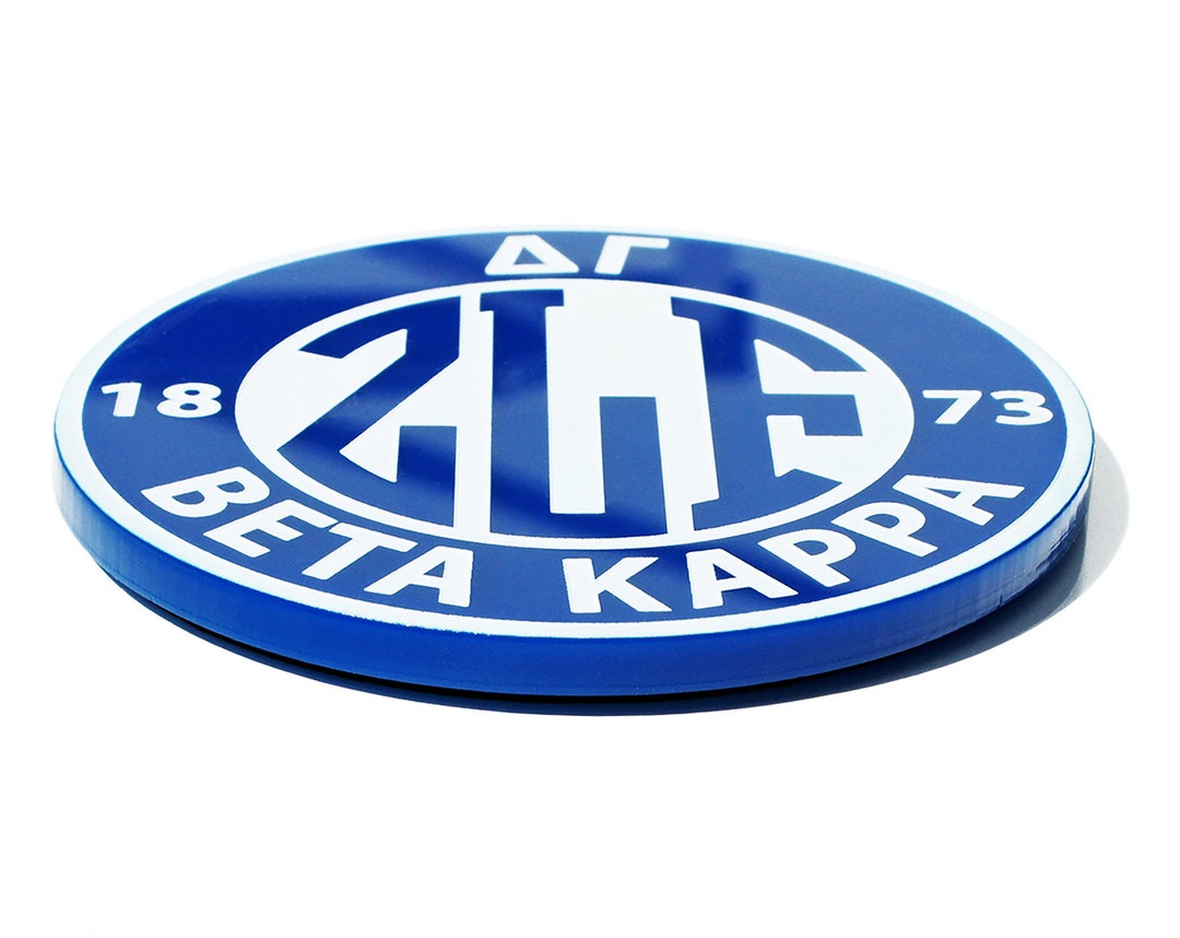 Delta Gamma Sorority Monogram Coaster Circular Monogram Initials ...