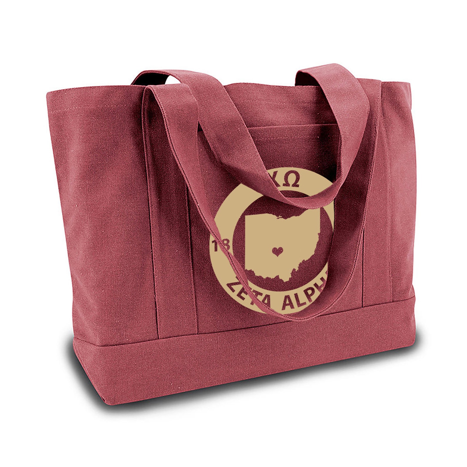 Chi Omega Sorority Tote Bag Chio Chapter Print & | Etsy