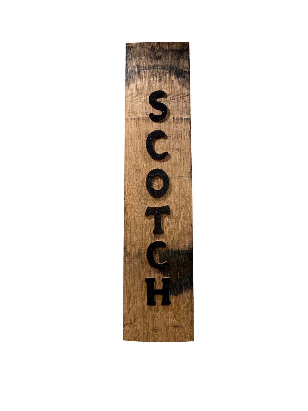 Reclaimed Bourbon Barrel Stave Scotch Sign - Etsy
