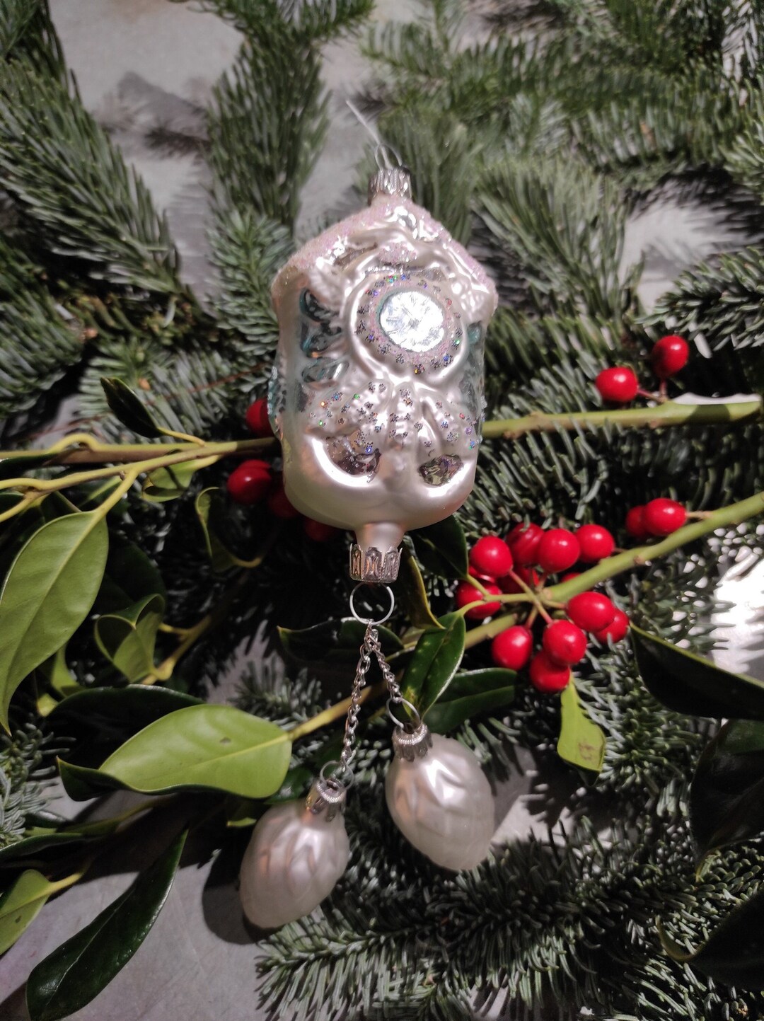 VINTAGE Cuckoo Clock Christmas Tree Ball, Lauscha, Shaped Ball, Mouth ...