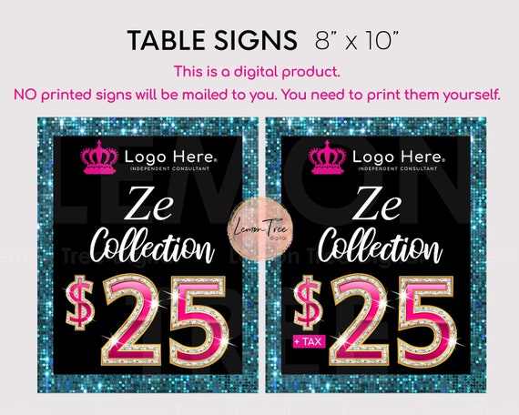 Jewelry Signs Digital Download Jewelry Table Signs for a | Etsy