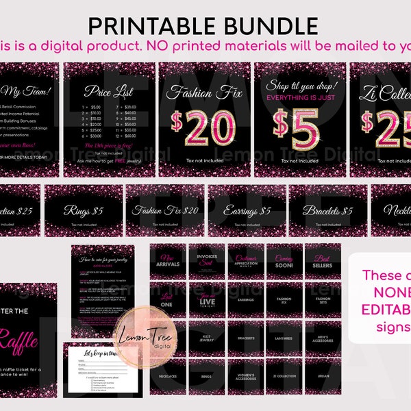 Paparazzi Table Signs - Etsy